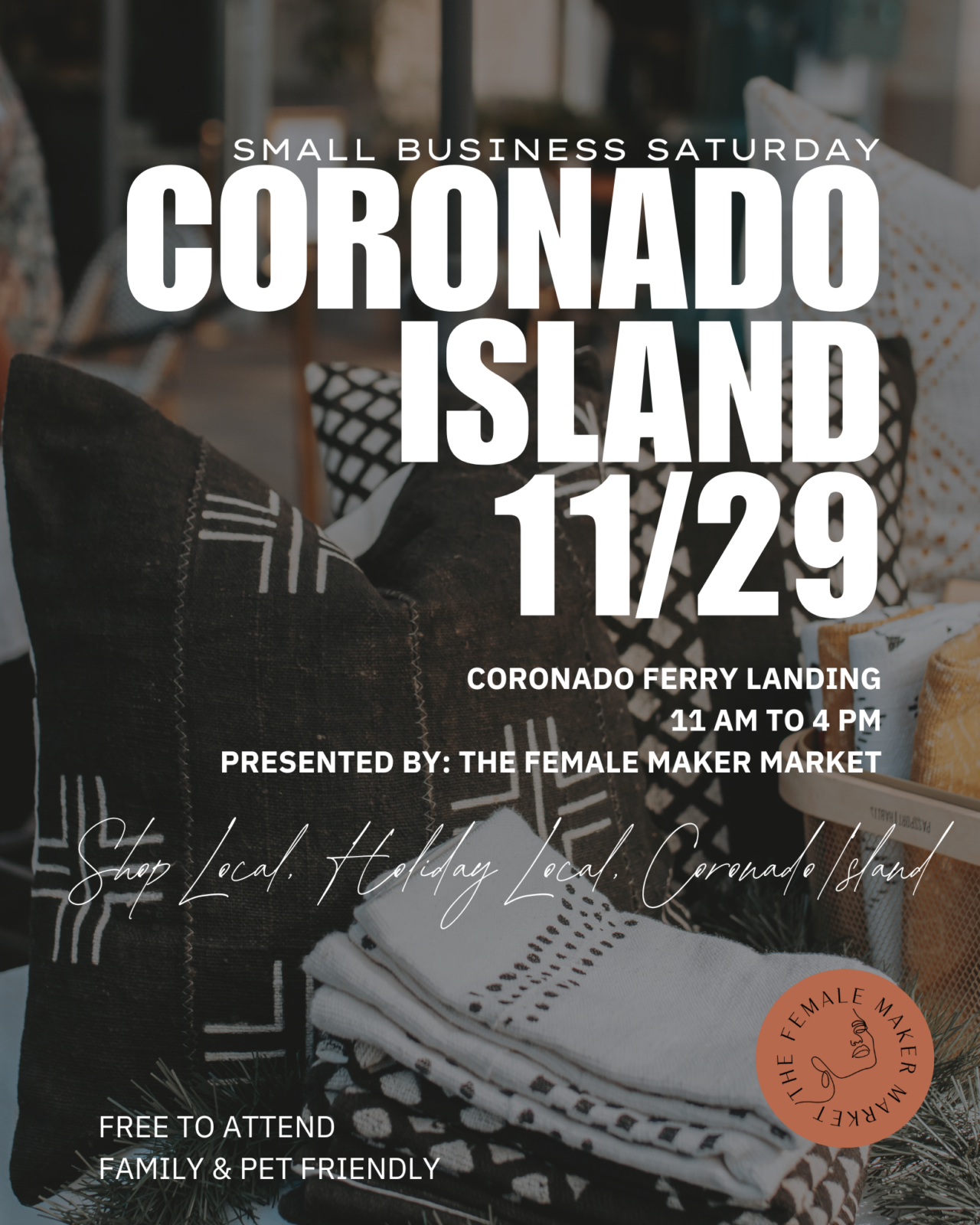 SMALL BUSINESS SATURDAY: THE FEMALE MAKER MARKET AT THE CORONADO FERRY ...